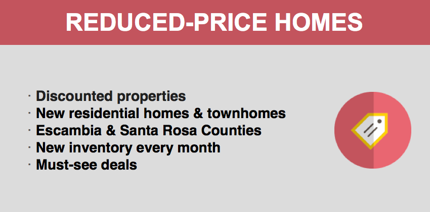 Reduced-Price New Homes | New Homes Pensacola FL